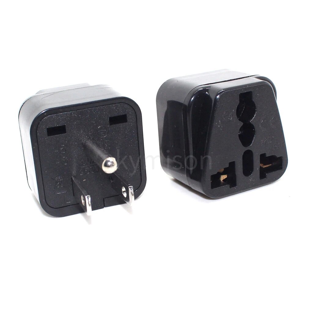 KYMISON универсальный адаптер для путешествий Черный, US 3pins Plug, черный