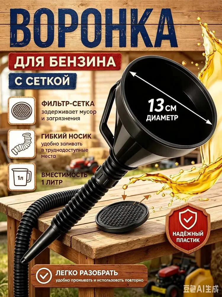 1 шт. Большая масляная воронка с фильтром