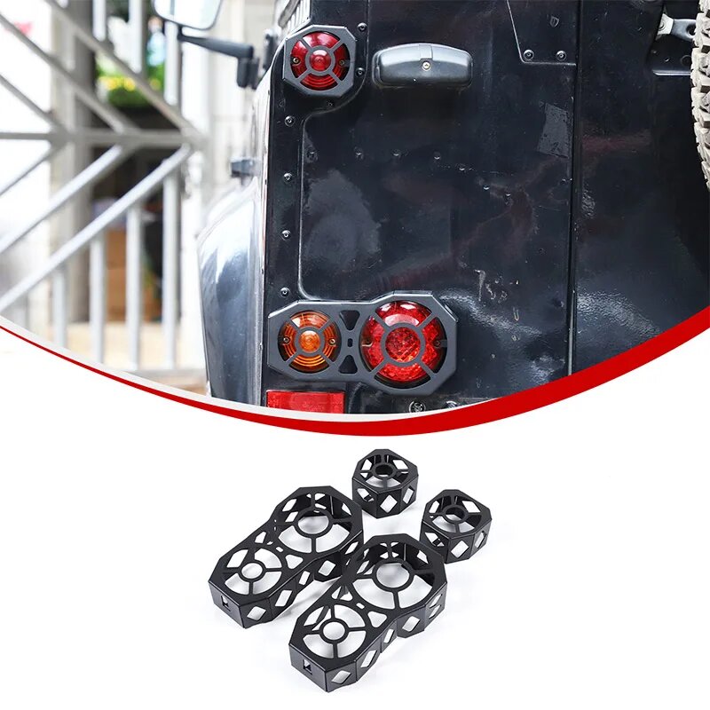 Для Land Rover Defender 110 2004-2019 автомобильная фара, абажур, крышка объектива, защитная сетка, решетка, накладка