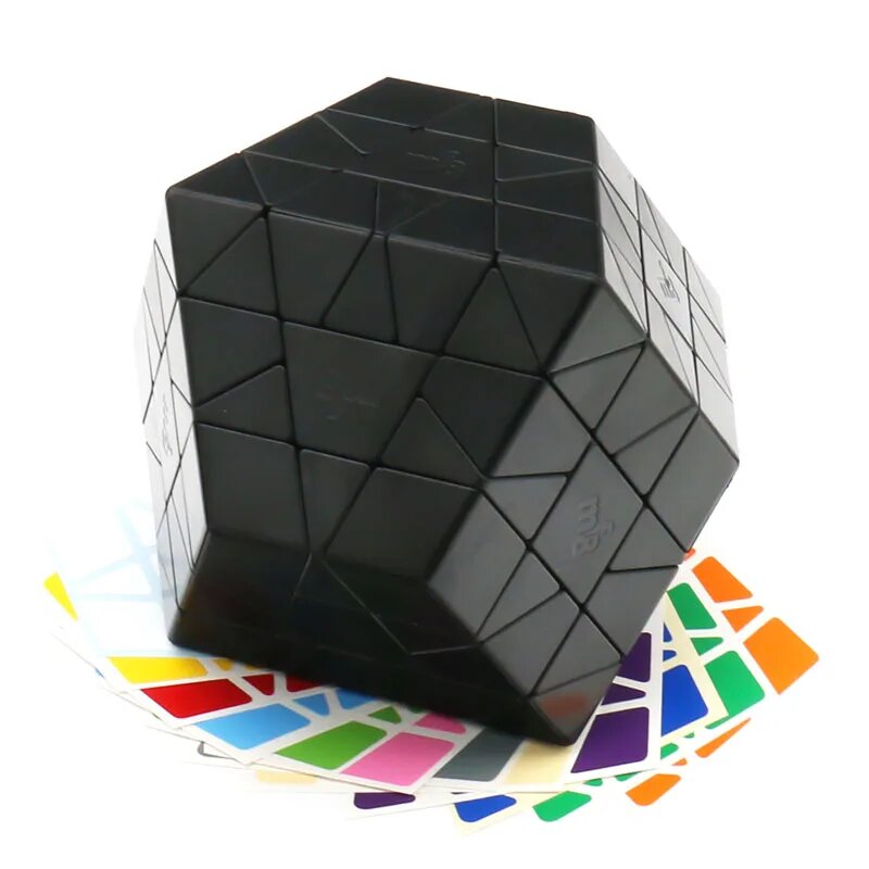 Кубик-рубик МС8 Standard Rhomdo Черный Черный, Black Unstickered