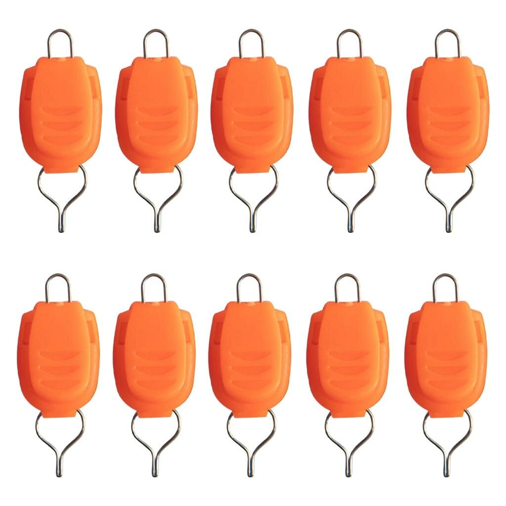 Держатель лески для рыбалки, 10 шт, Оранжевый
