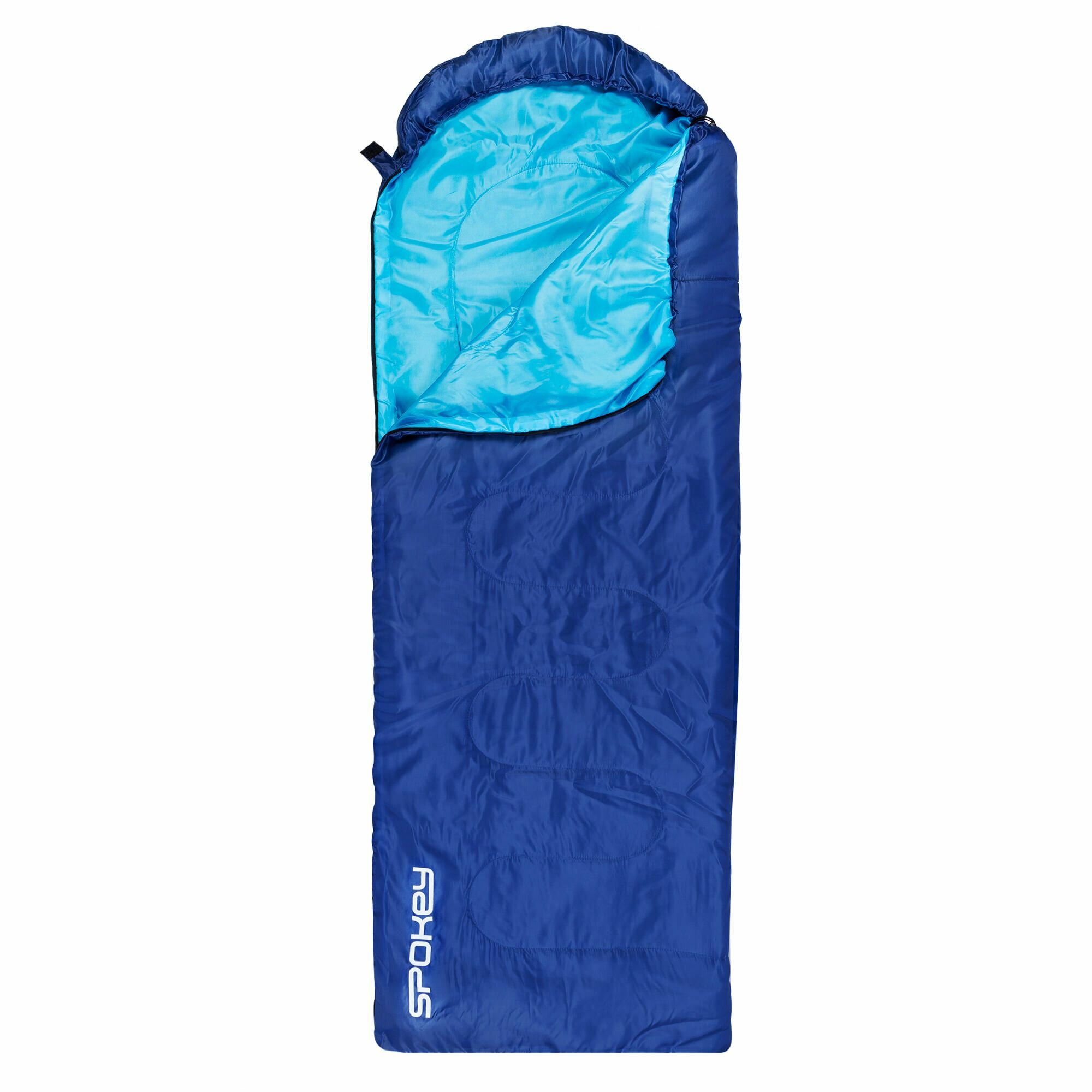 Спальный мешок Spokey Monsoon весна/лето с мумией, Decathlon, Цвет: Темно-синий, Размер: 220 см