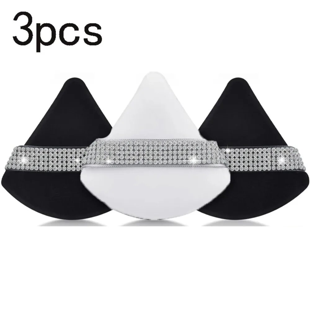 3 штуки триангулярных косметических спонжей, Цвет: 3Pcs Mixed B