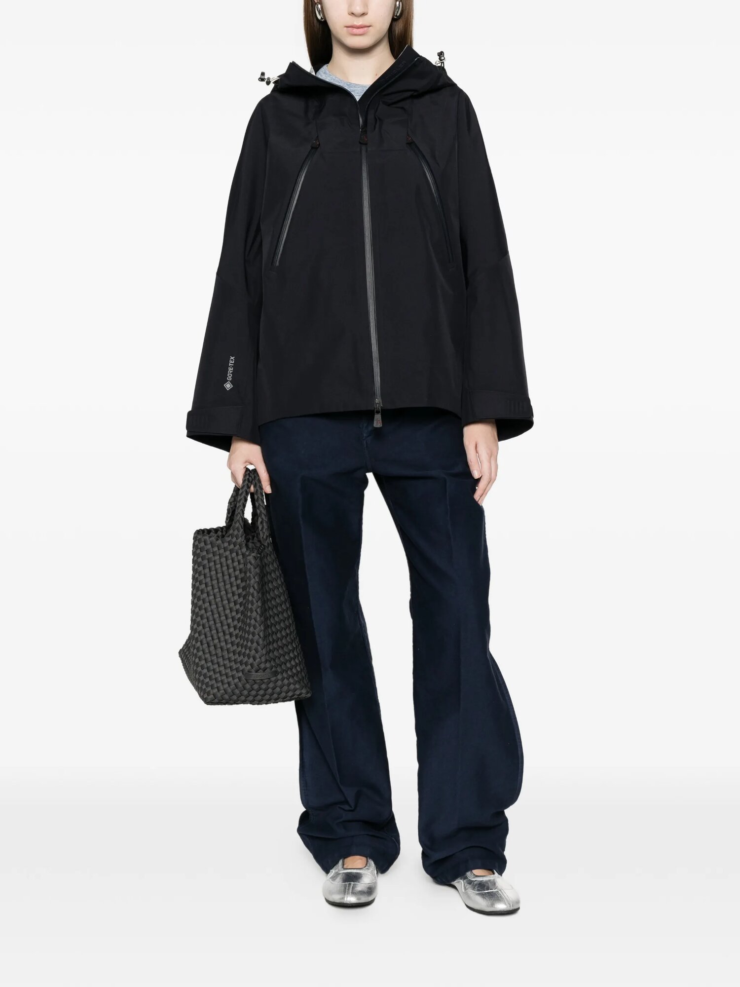 Куртка Moncler Santec Gore-Tex, размер 2, black/black — фото 1