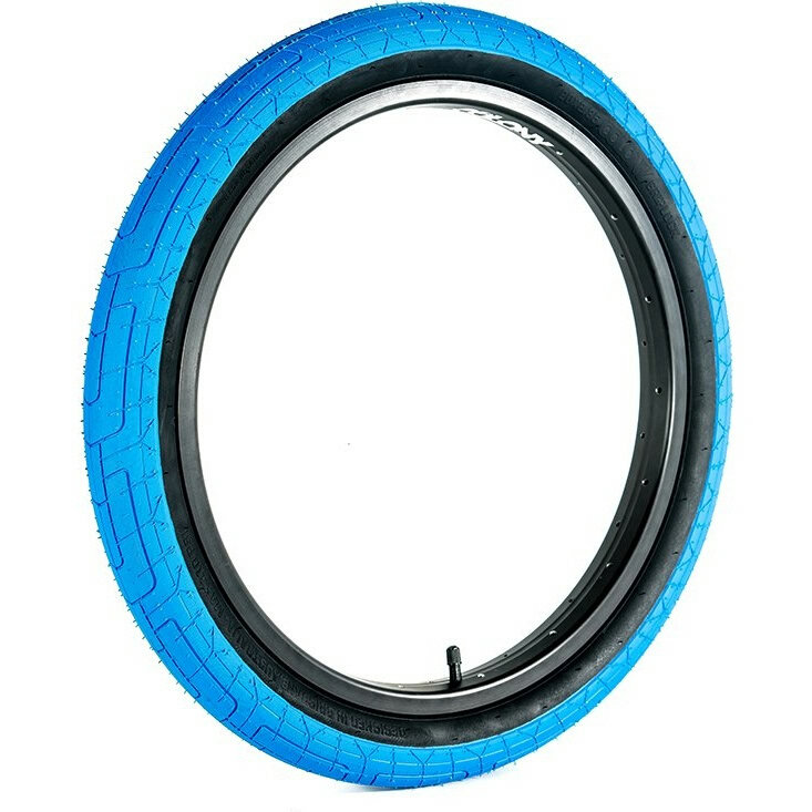 Покрышка Colony, 20 x 2.2", Grip Lock Tyre - Steel Bead, цвет Blue Tread/Black Wall, 03-002102