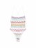 Купальник Missoni Chevron-pattern swimsuit, размер 44, белый