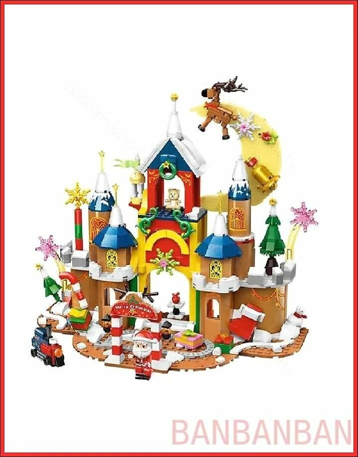Конструктор Keeppley Рождественский замок (34016 Christmas Castle, 601 деталь)