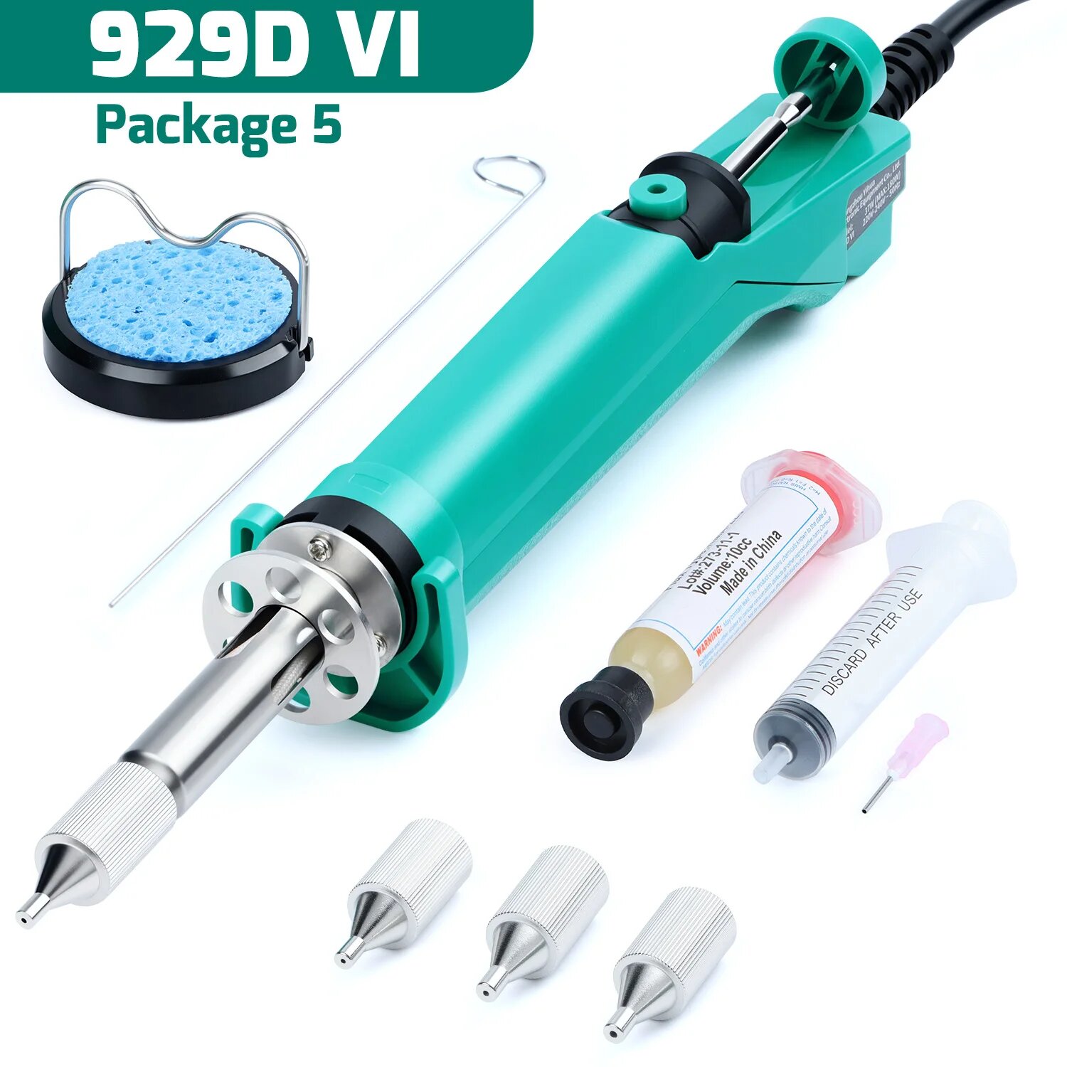 YIHUA 929D-VI Паяльник 180 Вт, EU, S05