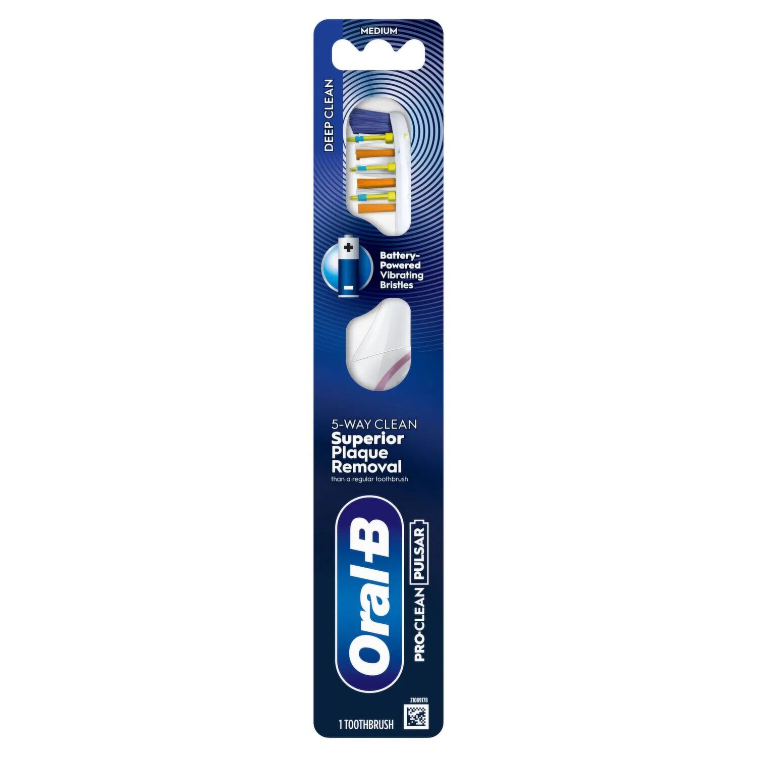 Зубная щетка с батарейным питанием Oral-b Pulsar Proclean Medium, в ассортименте, 1шт.