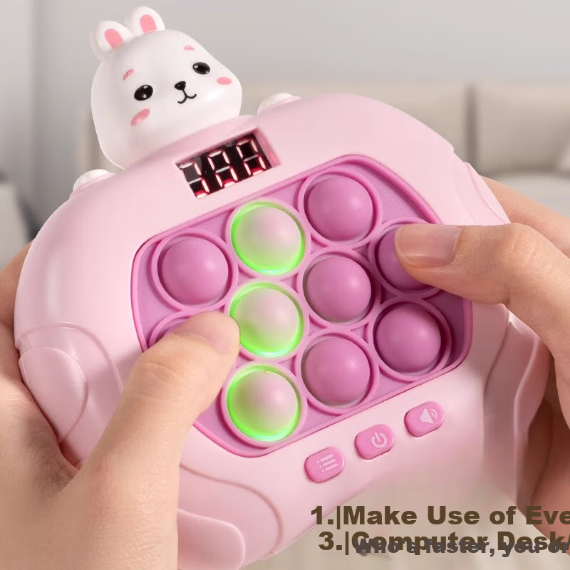 Lankupa Нажимная игрушка - Мини-игровая машина для снятия стресса детей с 999 уровнями скоростного вбивания молотка для