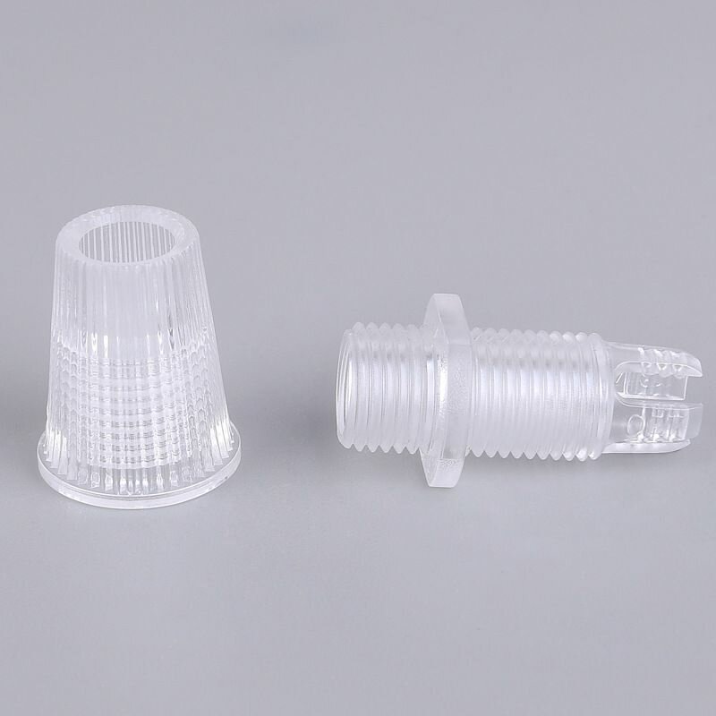 007 ,20 шт/партия, Цанговый зажим для провода светильника, кабельный зажим пластиковый, резьба наружная М10х1