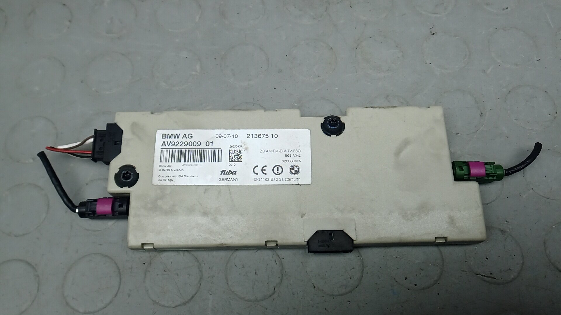Усилитель антенны BMW 7 F01, Номер 21367510