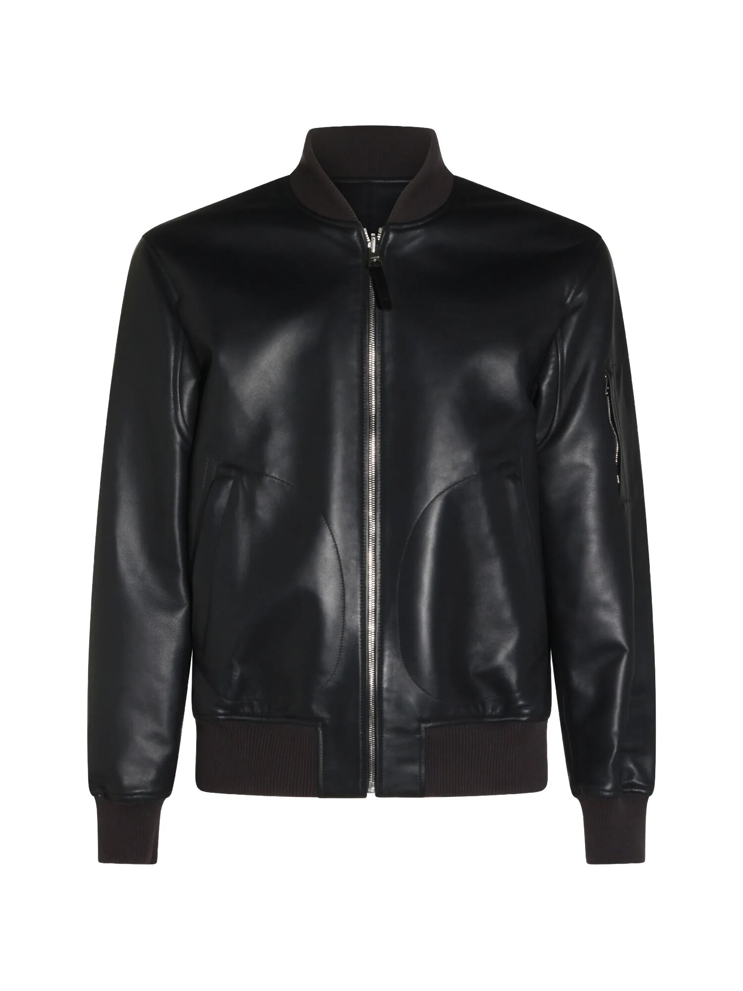 Куртка Reversible leather bomber jacket