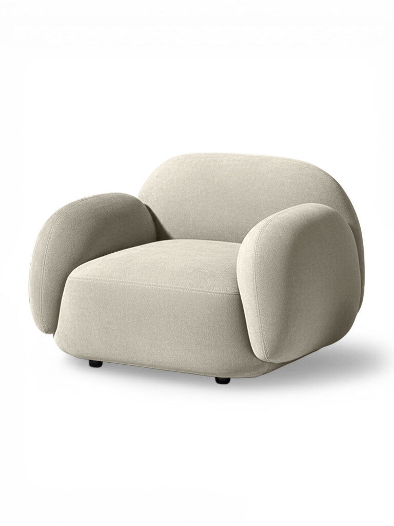 Кресло Мальдивы Andria Delta 55 NEW 97x82x73 см, бежевый Велюр Антивандал, нераскладной GOODFORM