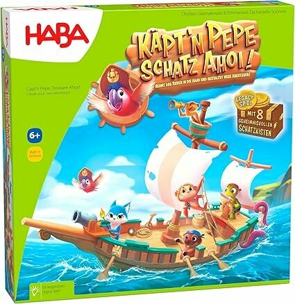 Детская настольная игра Haba - " Капитан Пепе: Ахой, сокровища!", приключенческая игра, от 6 лет -1307037001