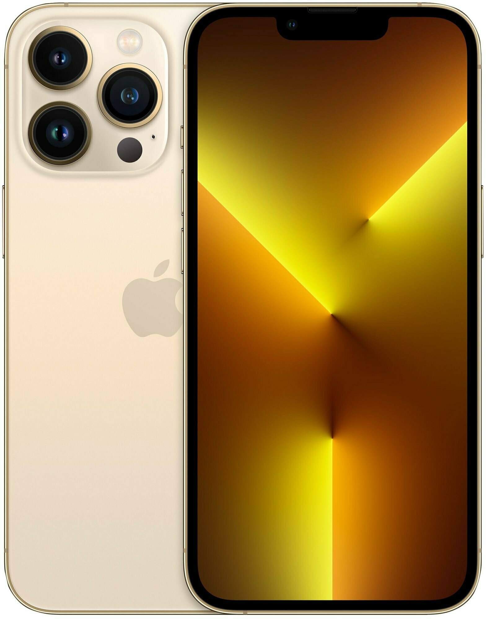 Смартфон Apple iPhone 13 Pro 256 ГБ，100% Поддержка русского языка，совершенно новый золотой цвет