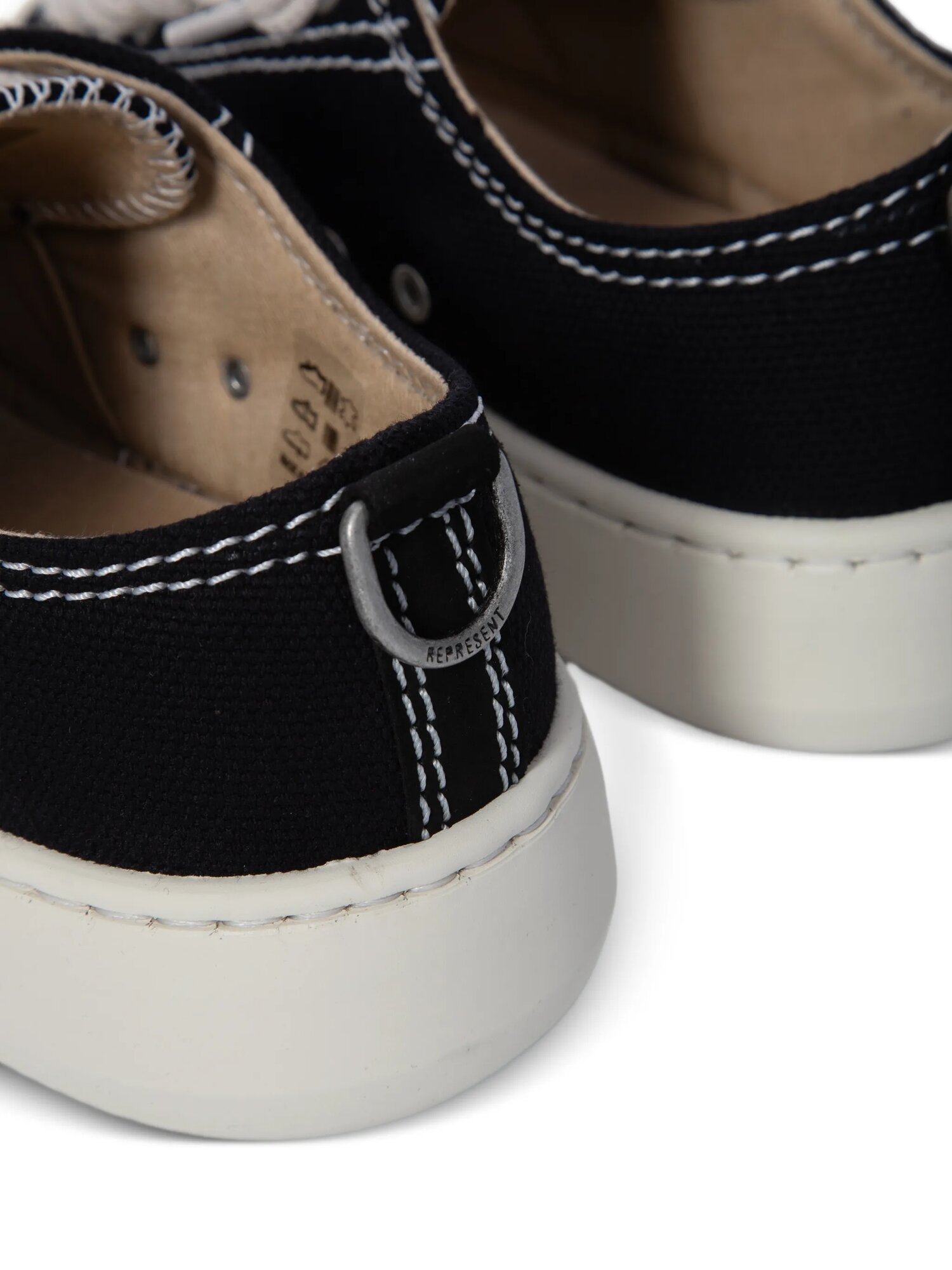 Кроссовки Represent Clo Contrast-stitching sneakers, размер 43, black/black — фото 1