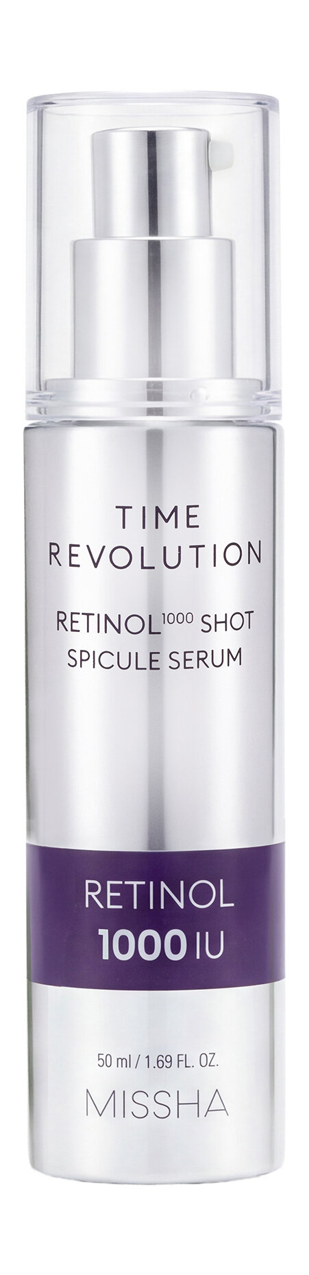 MISSHA Time Revolution Retinol 1000 Сыворотка ночная антивозрастная для сияния лица с ретинолом, 50 мл