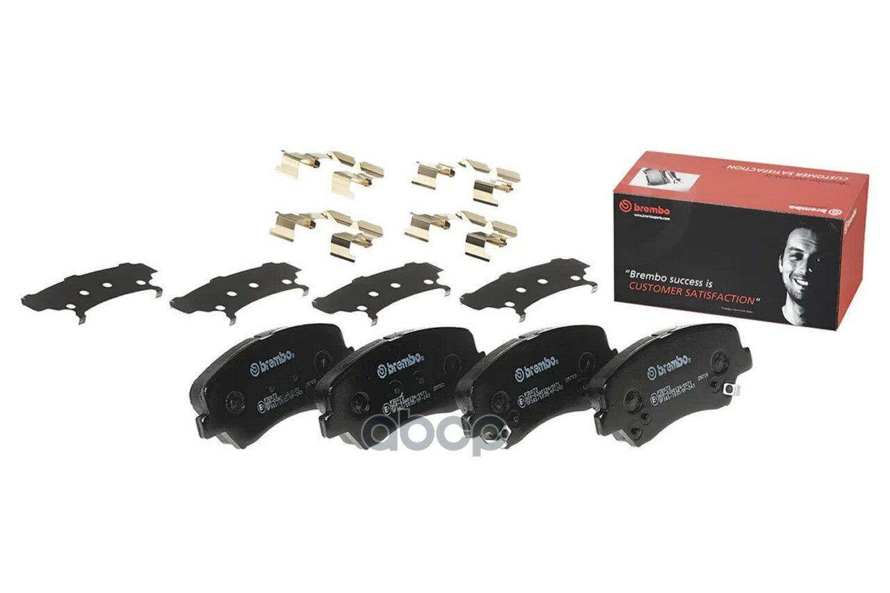 Колодки торм. пер. HYUNDAI i30/ KIA CEE'D 12-> Brembo арт. P30073