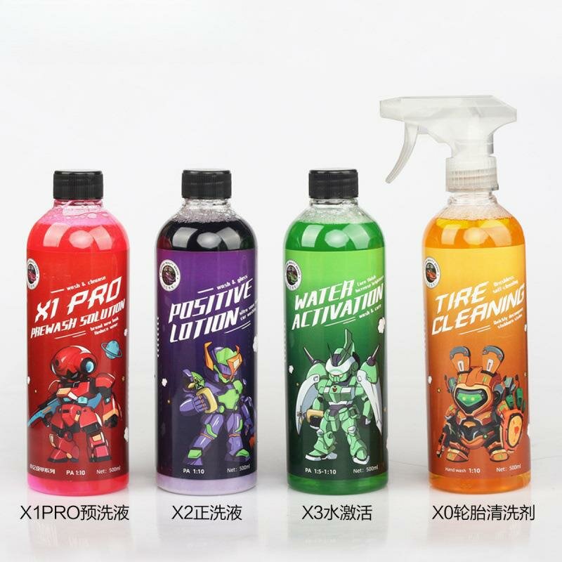 Суперконцентрированная высокопенящаяся жидкость для мойки автомобилей Xiaoyi, предварительное моющее средство, активируемое водой, для очистки шин и колес, средство для удаления грязи и песка, разжижитель.