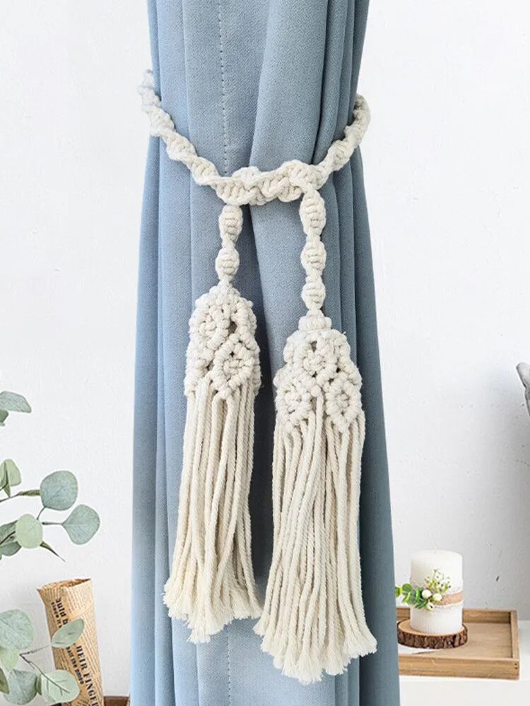 Макраме Подхваты для штор из хлопка 2 шт.