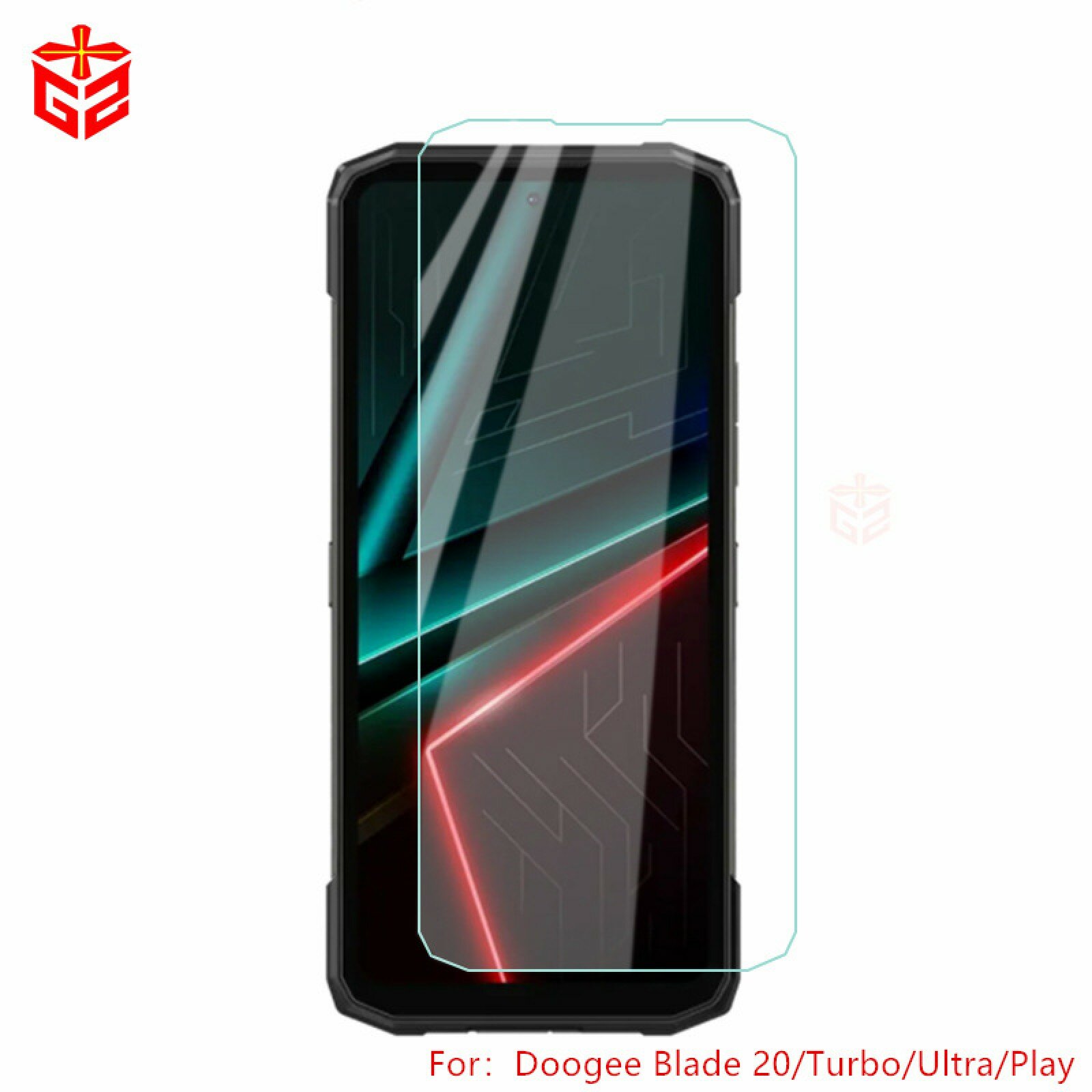 Защитное противоударное стекло MyPads Forti Glass для Doogee Blade 20 Play с олеофобным покрытием