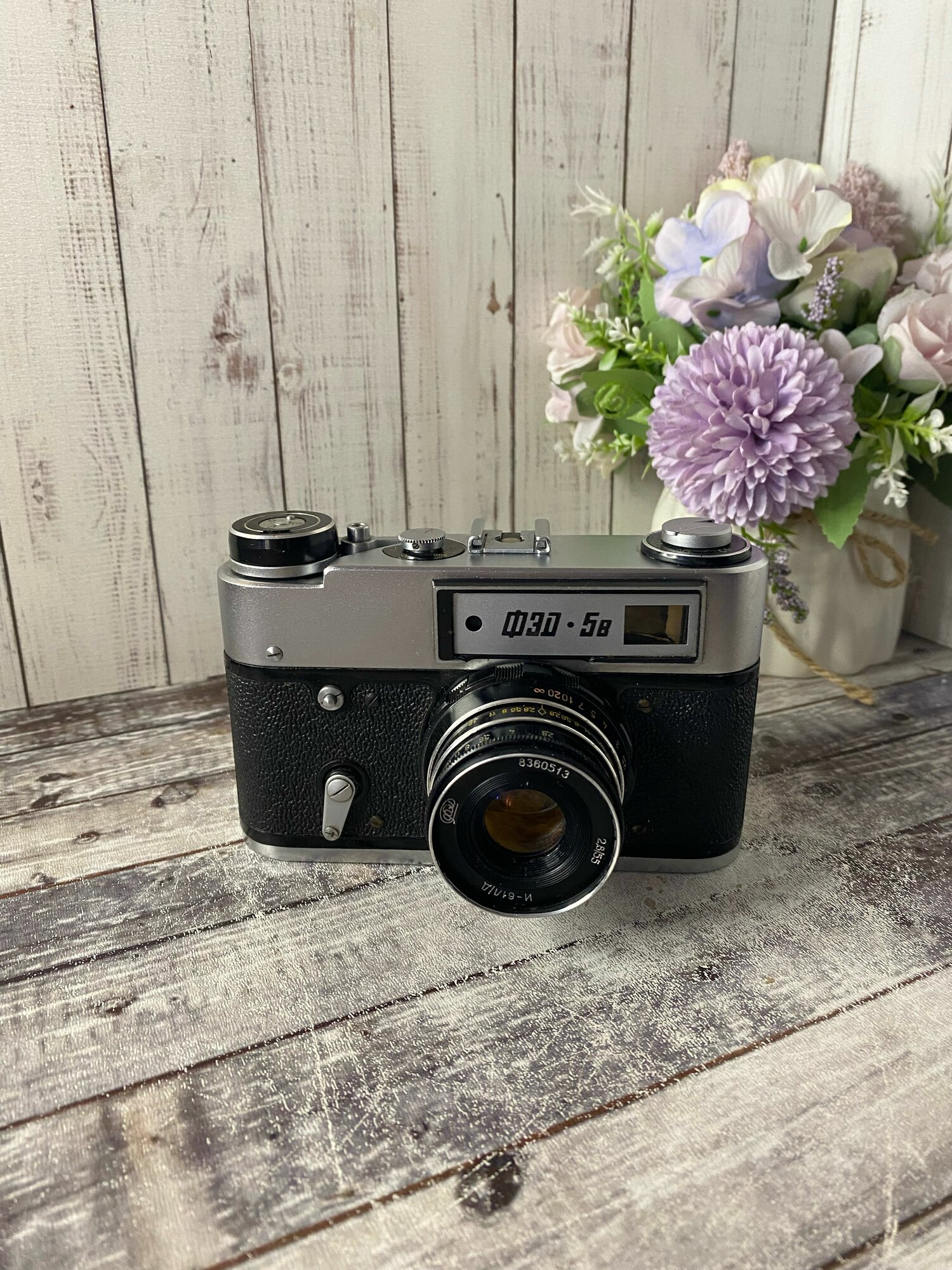 Фотоаппарат винтажный СССР ФЭД 5, в рабочем состоянии, знак качества СССР