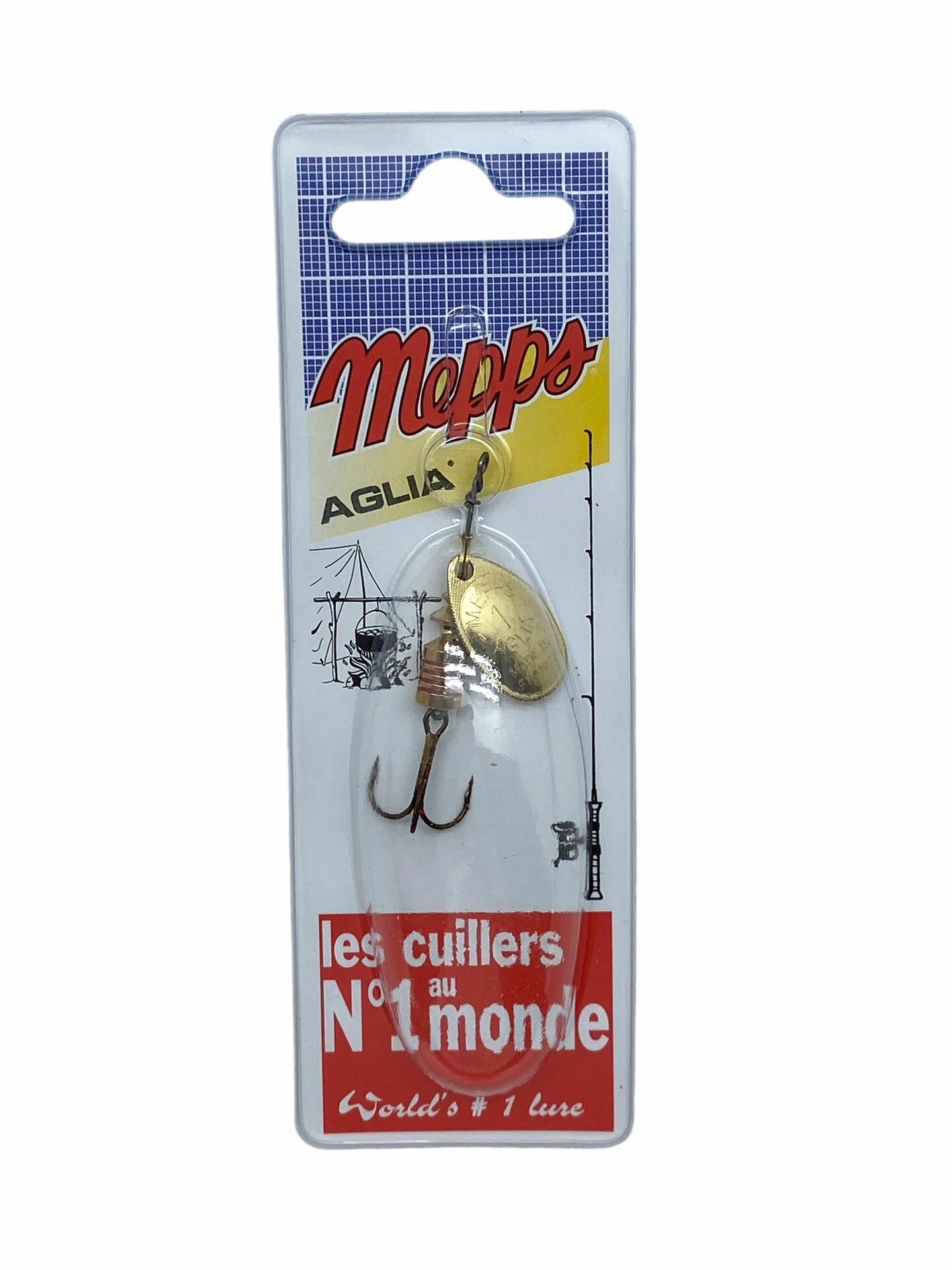 Блесна для рыбалки вращающаяся MEPPS "Aglia OR" №1 (3,5г) блистер
