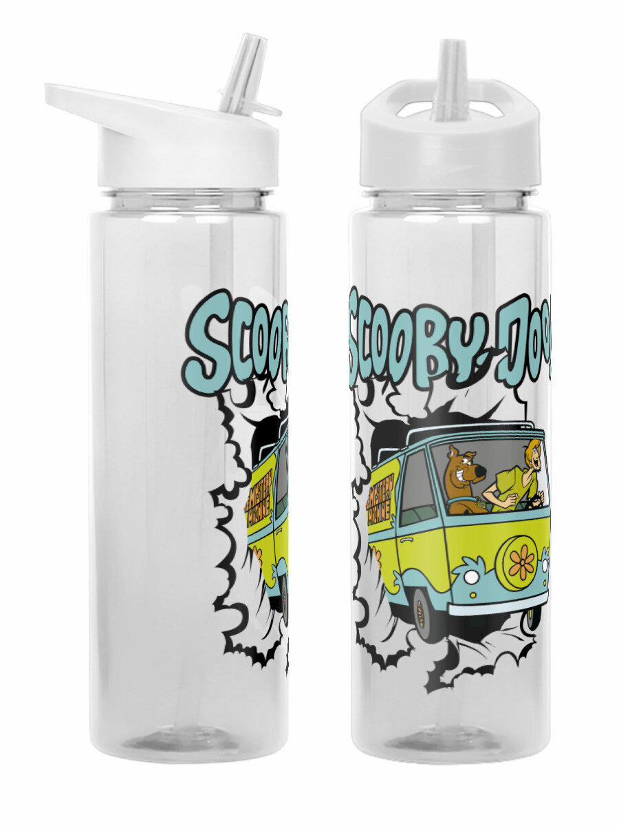 Бутылка белая для воды с принтом Скуби-Ду: Scooby-Doo