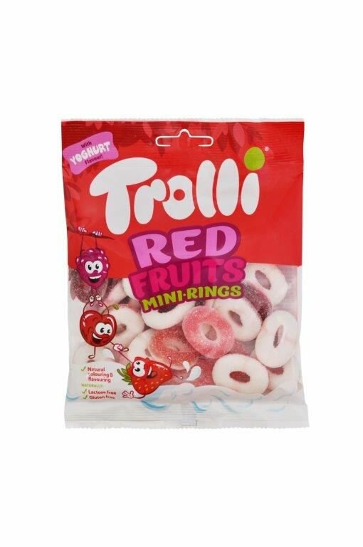 Мармелад TROLLI Red Fruits Фруктовые колечки 100г