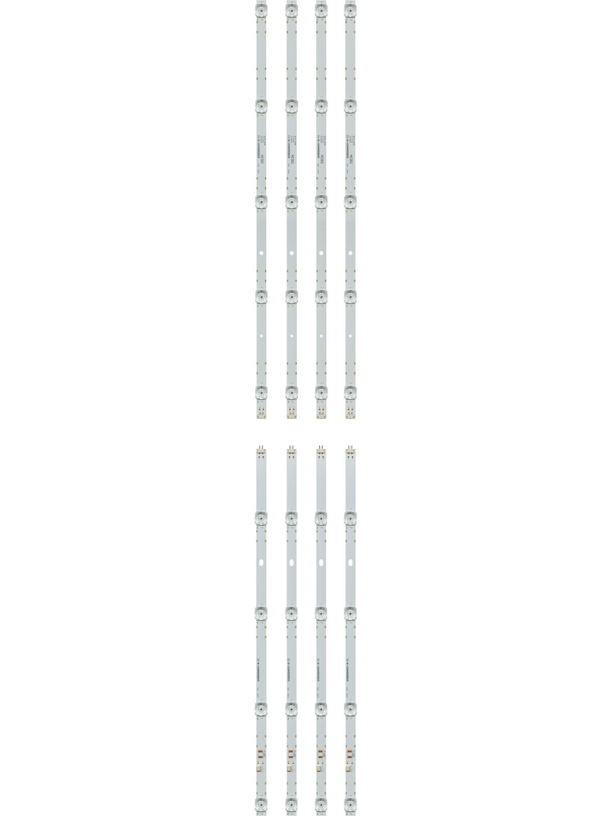 Комплект светодиодной подсветки IC-B-VZAA55DB05 (4 составные планки по 1028 мм 9 линз)