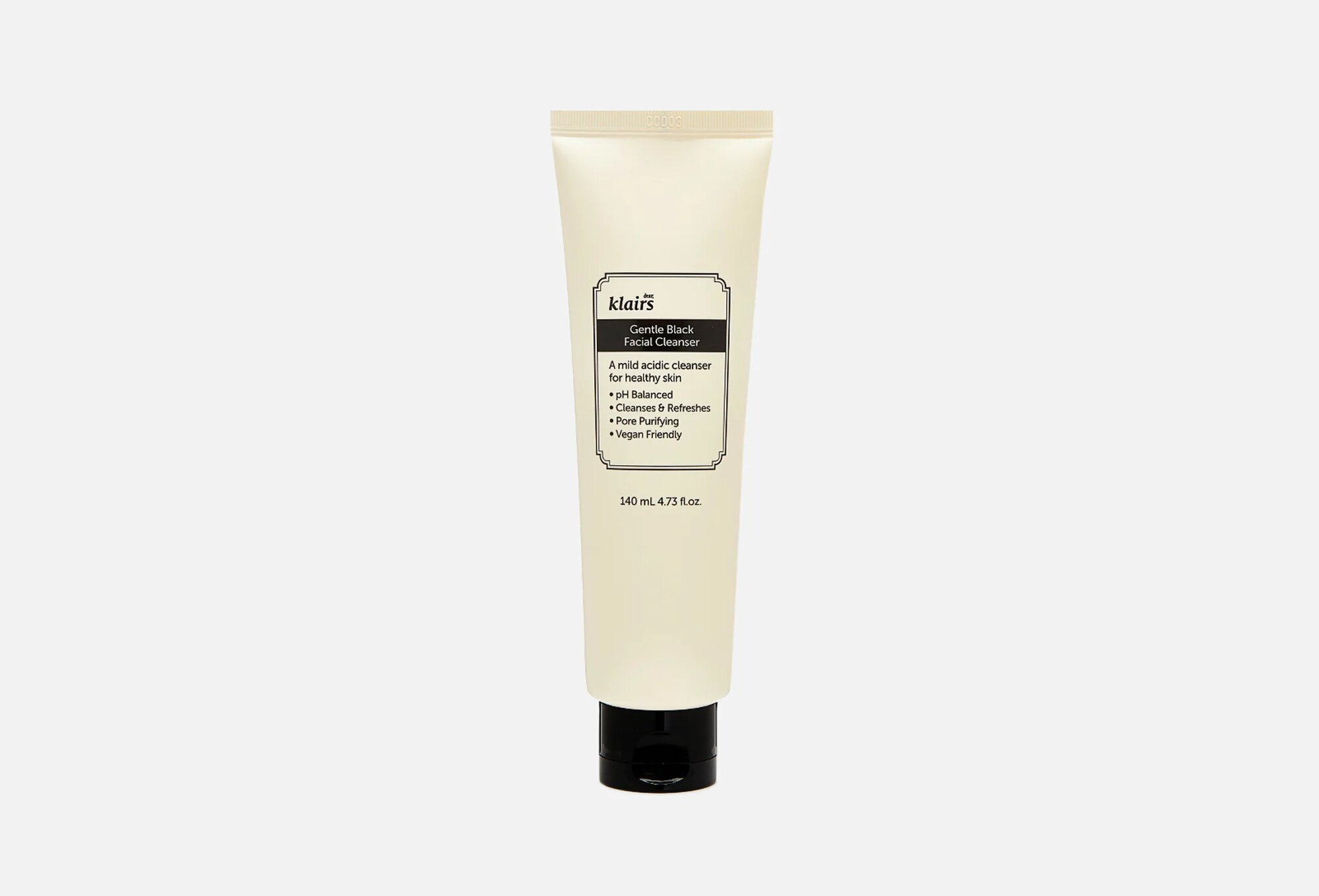 Пенка для лица Dear, Klairs Gentle Black Facial Cleanser, 140мл, мягкая, для всех типов кожи