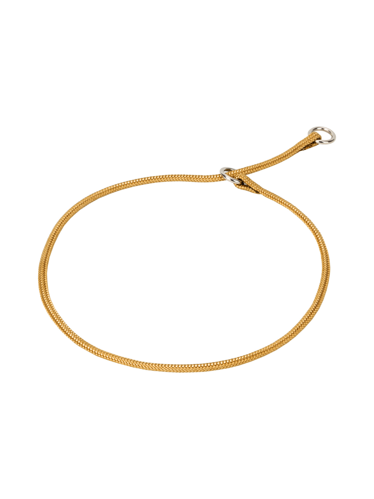 Ошейник-удавка для собак ZooOne с 2-я кольцами круглый 3мм*45см (золотой) 76-2202