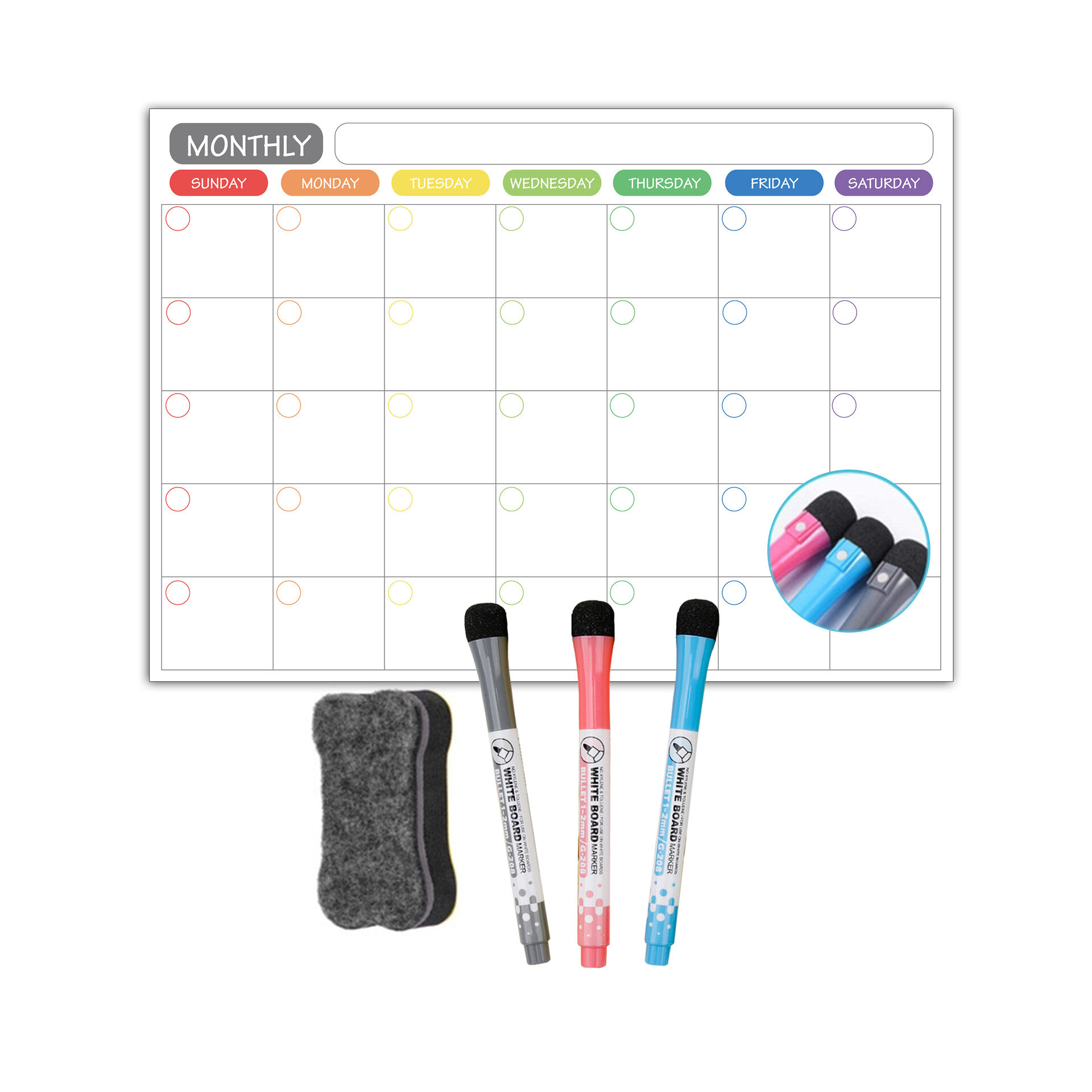 Стираемый ежемесячный и еженедельный планировщик, магнитный календарь, доска для сухого стирания, магнитная доска для сообщений, мягкая магнитная белая доска