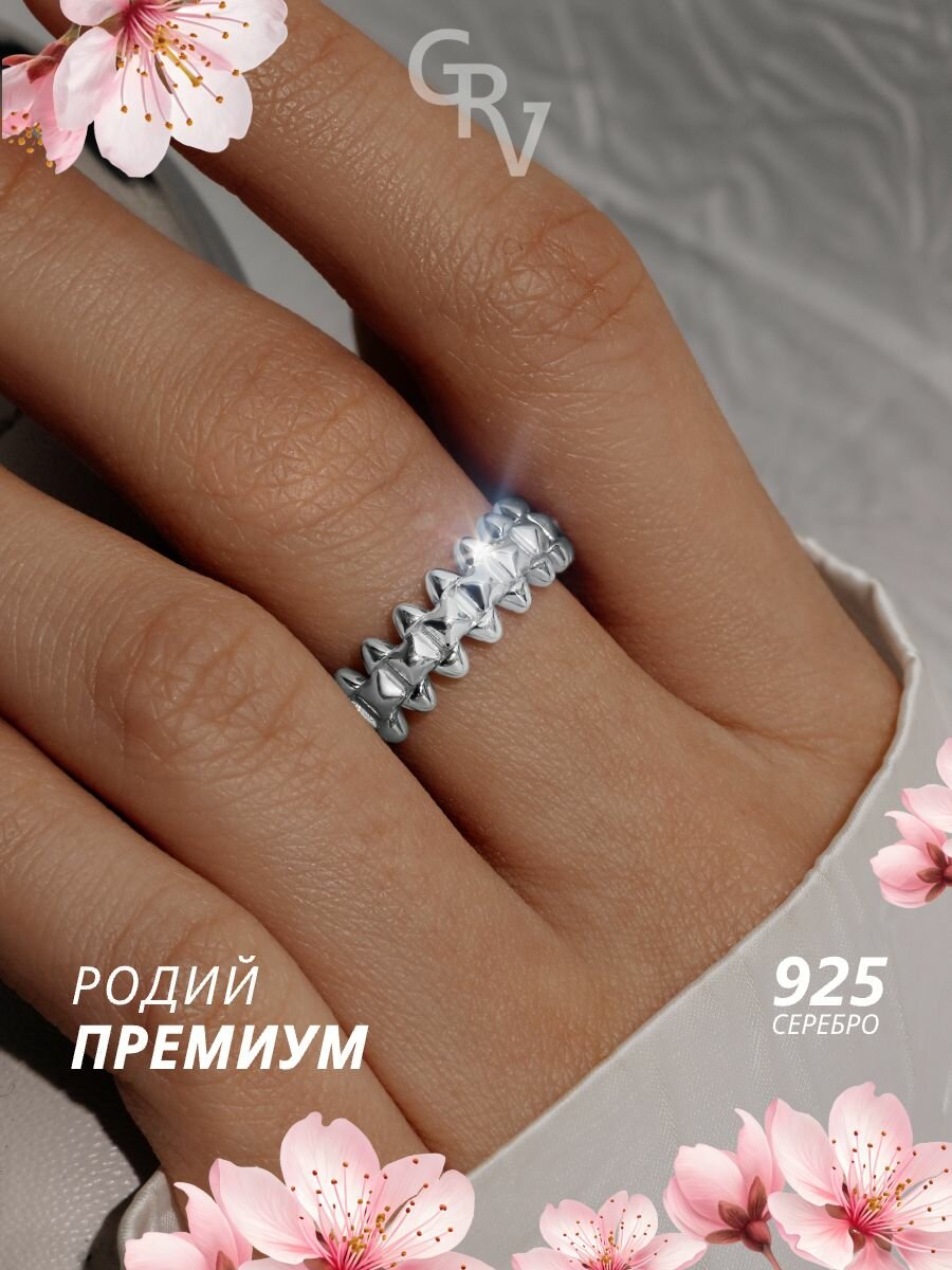 Кольцо обручальное, широкое, серебро, 925 проба