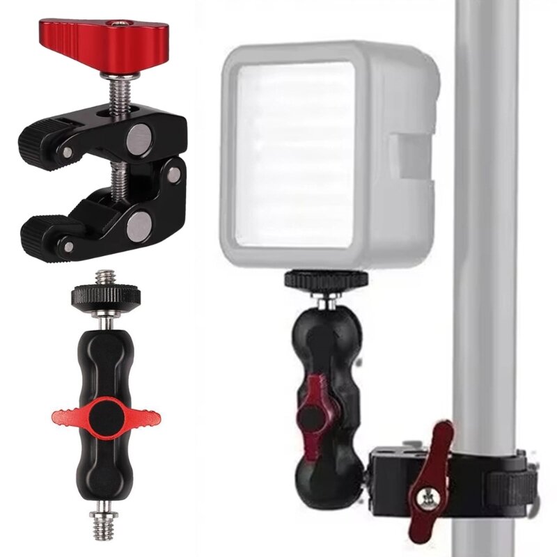 Универсальный кронштейн для крепления спортивной камеры-зажим в виде маленькой горошины