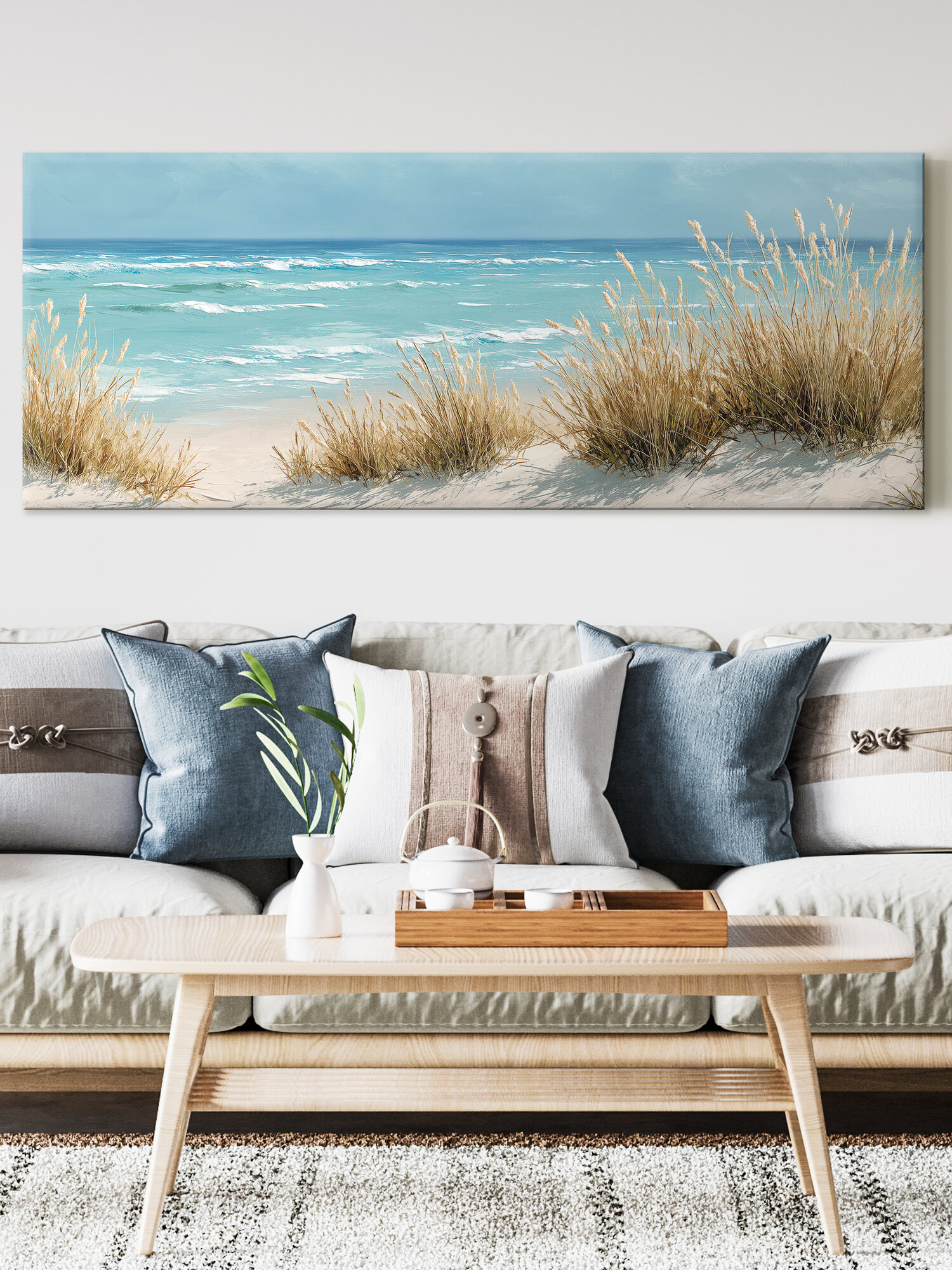 Картина Postermarket "Морской пейзаж" на холсте с подрамником 45 х 115 см