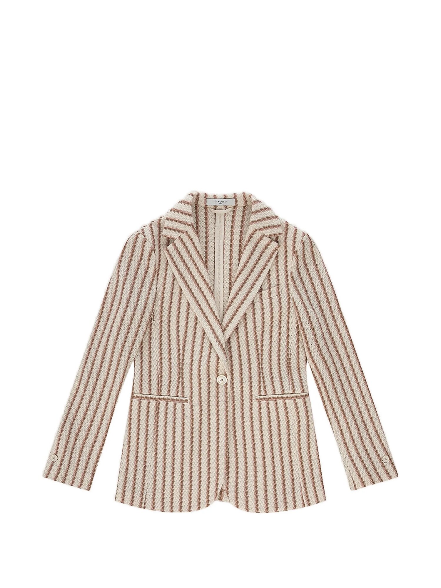 Пиджак Striped single-breasted blazer