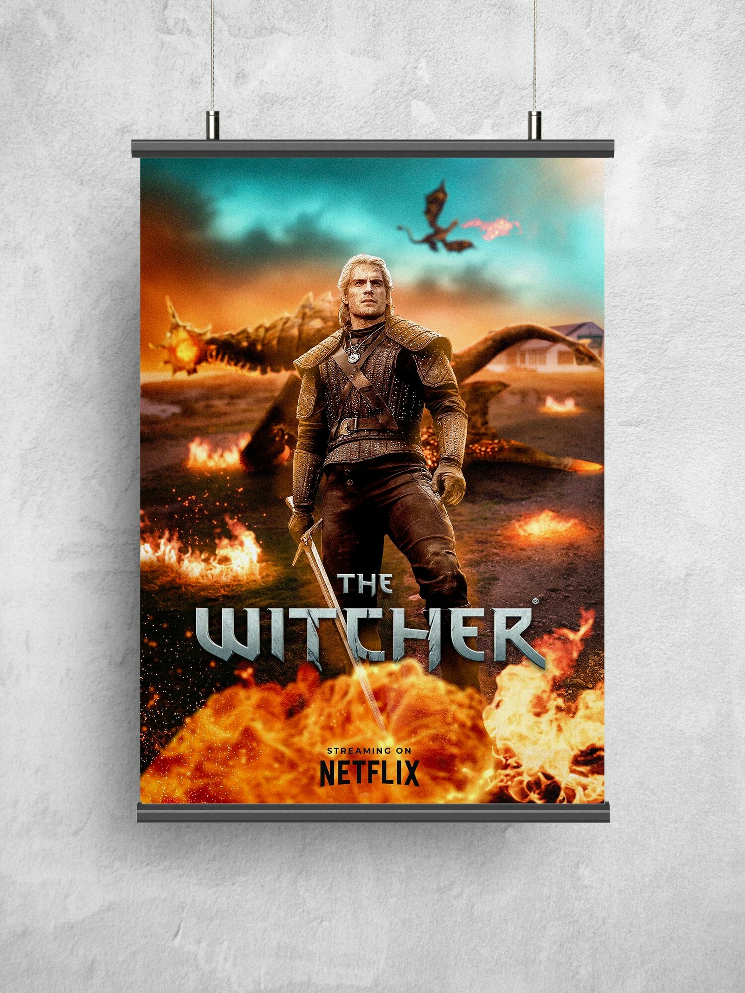 Постер интерьерный "Ведьмак" 30х42см плакат А3 без рамки