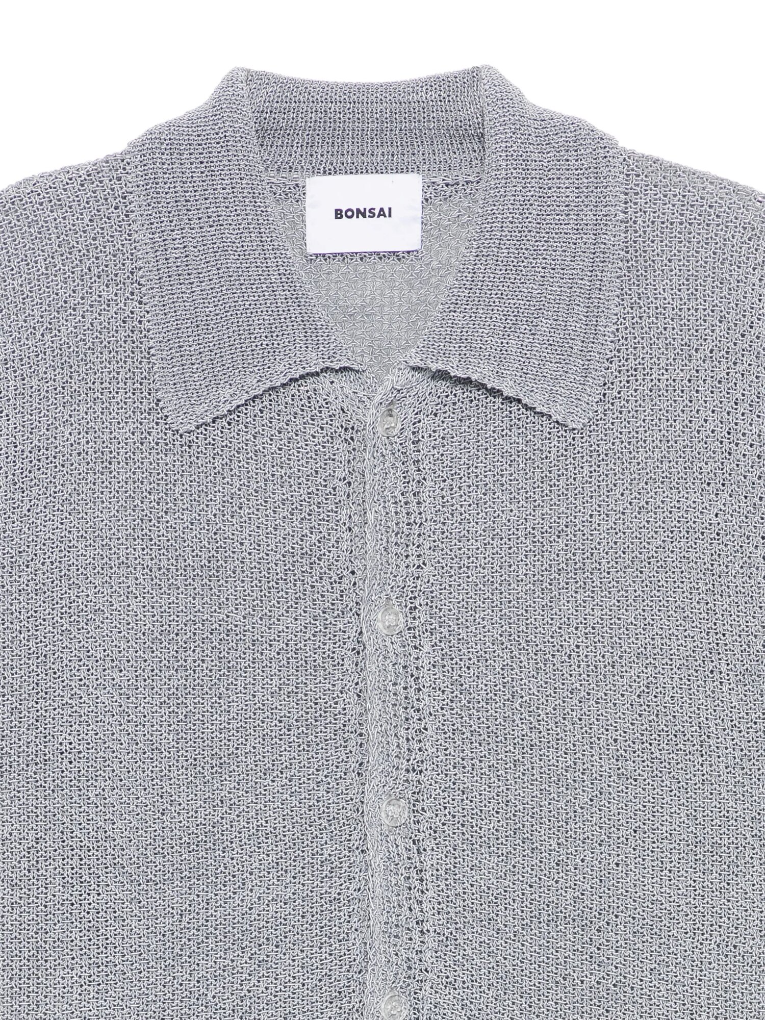 Рубашка BONSAI Buttoned short-sleeve shirt, размер M, grey — фото 1