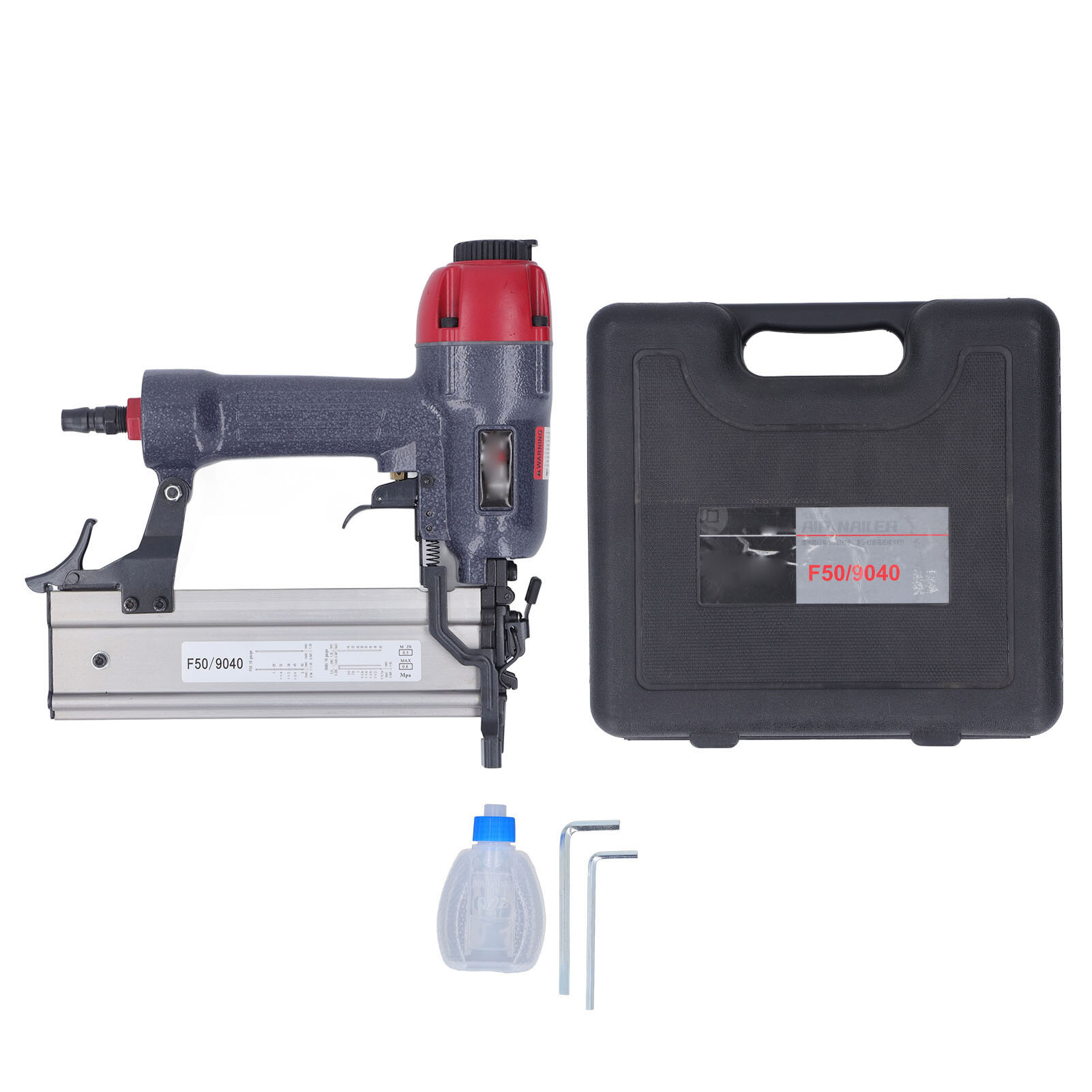 Пневматический нейлер 2в1, 100 шт, 0.5-0.8МПа, для гвоздей F50/скоб 90