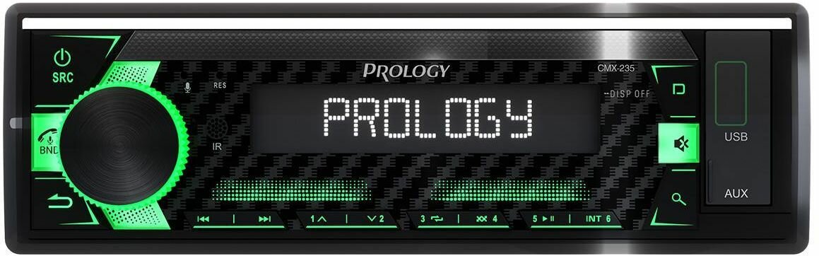 Автомагнитола Prology CMх-235 1DIN 4х55 Вт, v4,2 ПДУ (PRCMX235)