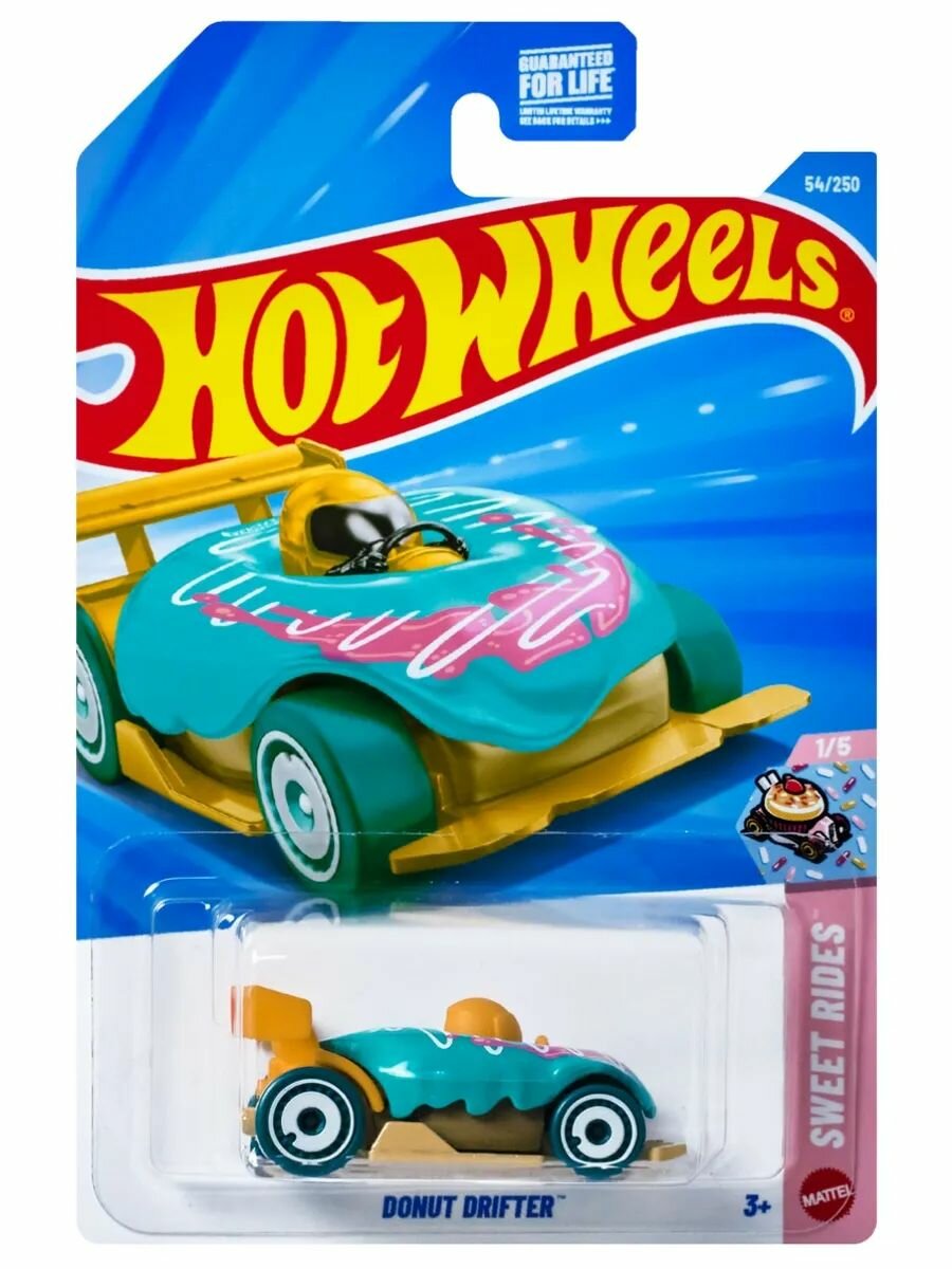 JJJ24 Hot Wheels машинка металлическая игрушка коллекционная масштабная модель Donut Drifter кейс 2026