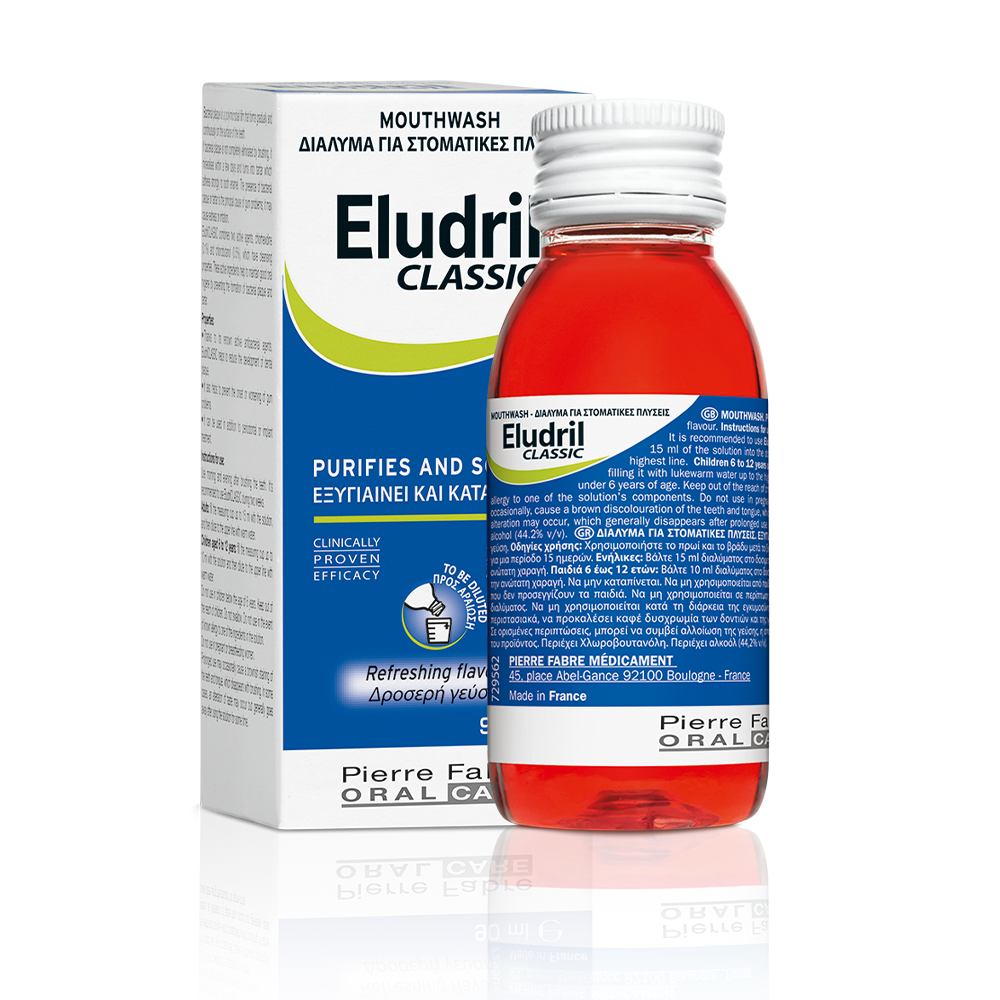Ополаскиватель Eludril Classic (Элюдрил Классик) 0.1%, 200 мл