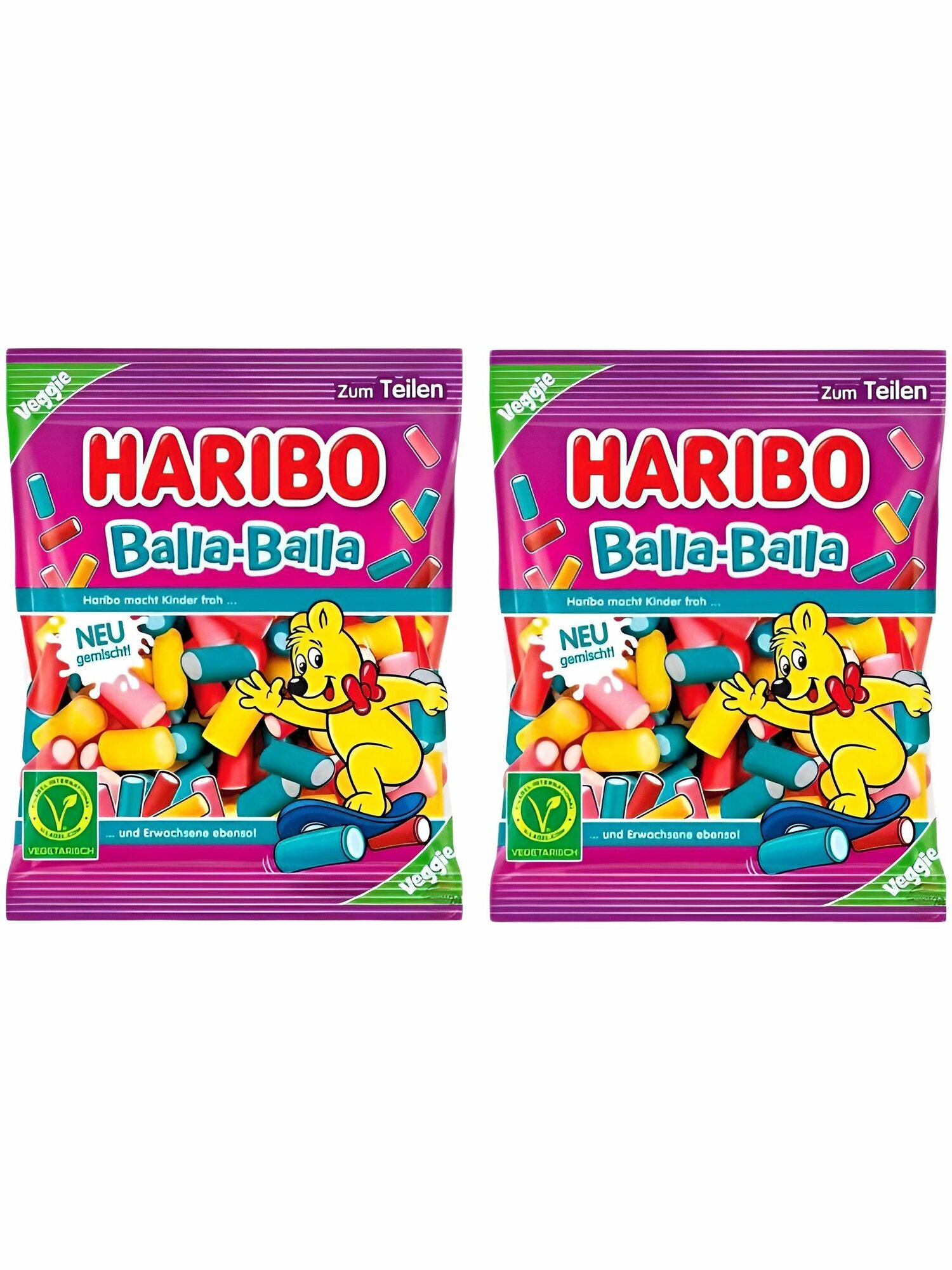 Мармелад жевательный Haribo Balla-Balla, 2 шт. по 160 гр. (Германия)