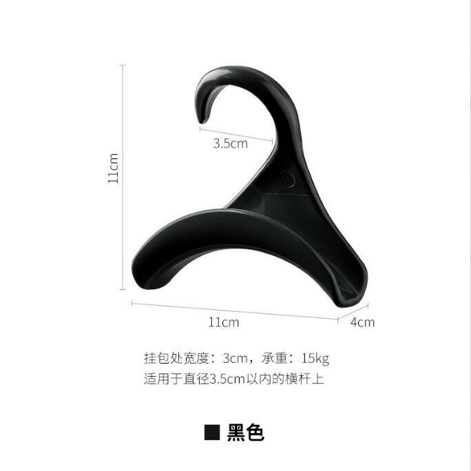Арочная крючковая стойка в черном цвете для сумок, галстуков и шарфов - 31 г весом, открытая настенная организация