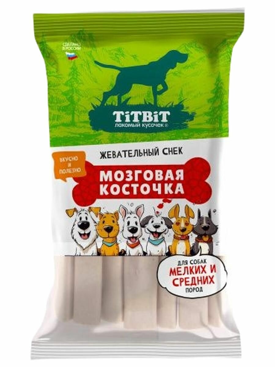 Жевательный снек для собак Мозговая косточка 220г Титбит