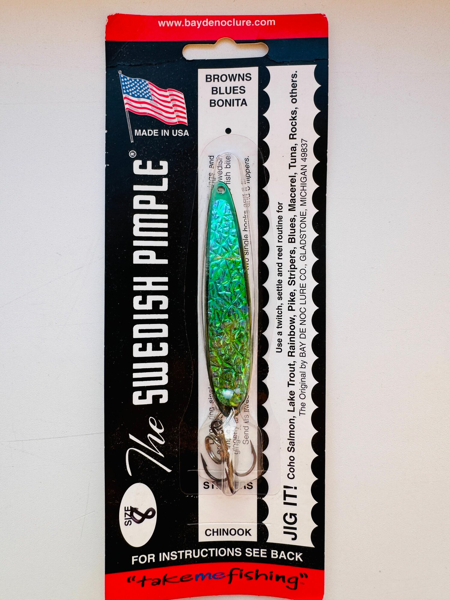 Блесна зимняя The Swedish Pimple 8 ("Шведский Прыщ")