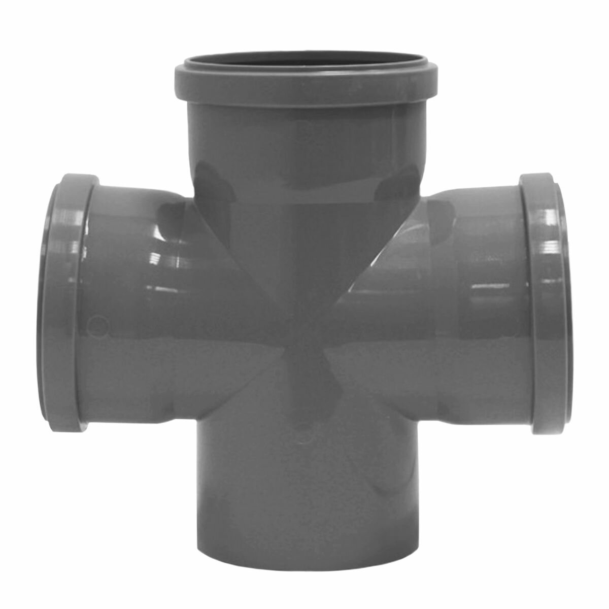 Крестовина для канализации SAFELINE одноплоскостная, 110х110х110 мм, 90 градусов