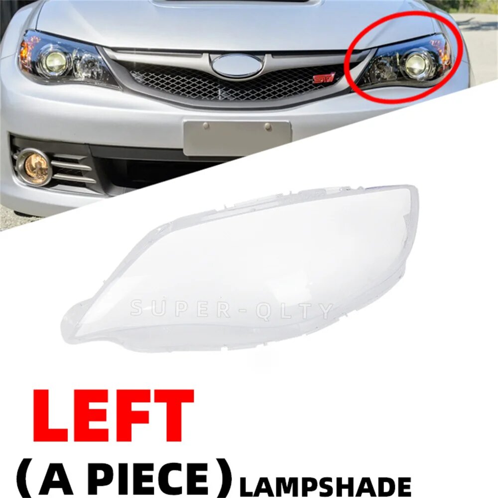 Depo для Subaru lmpreza WRX 2008-2012 крышка фары передние фары корпус объектива стекло Letf